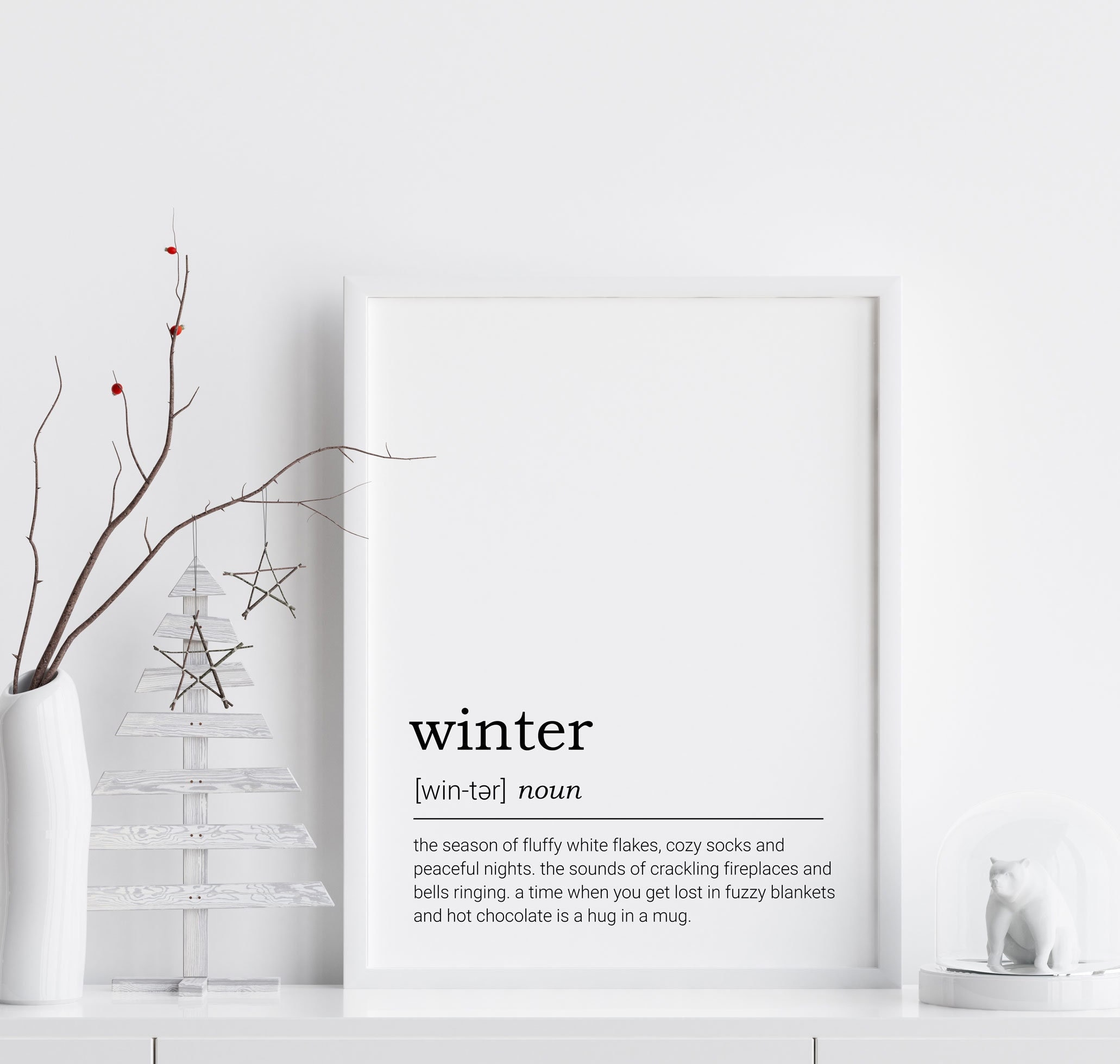 Winter Definition Art Dictionary Print Winter Poster Winter - Etsy