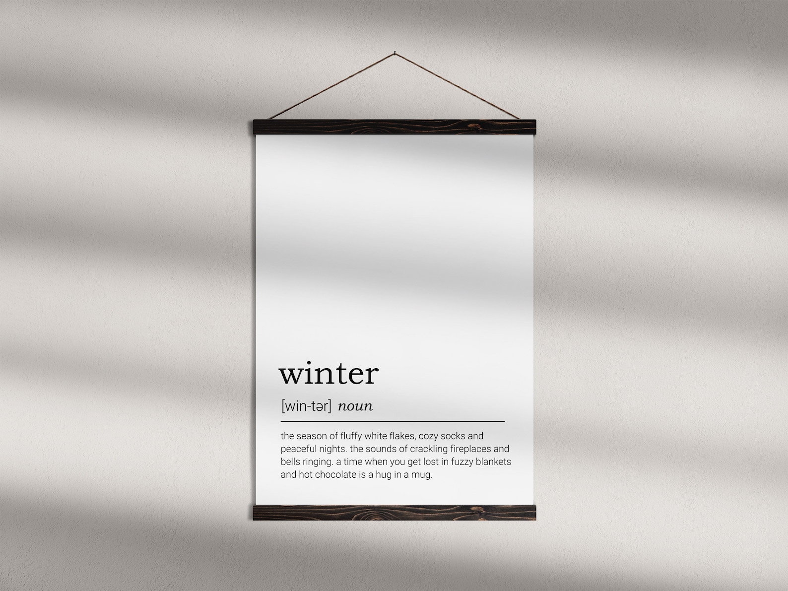 Winter Definition Art Dictionary Print Winter Poster Winter - Etsy