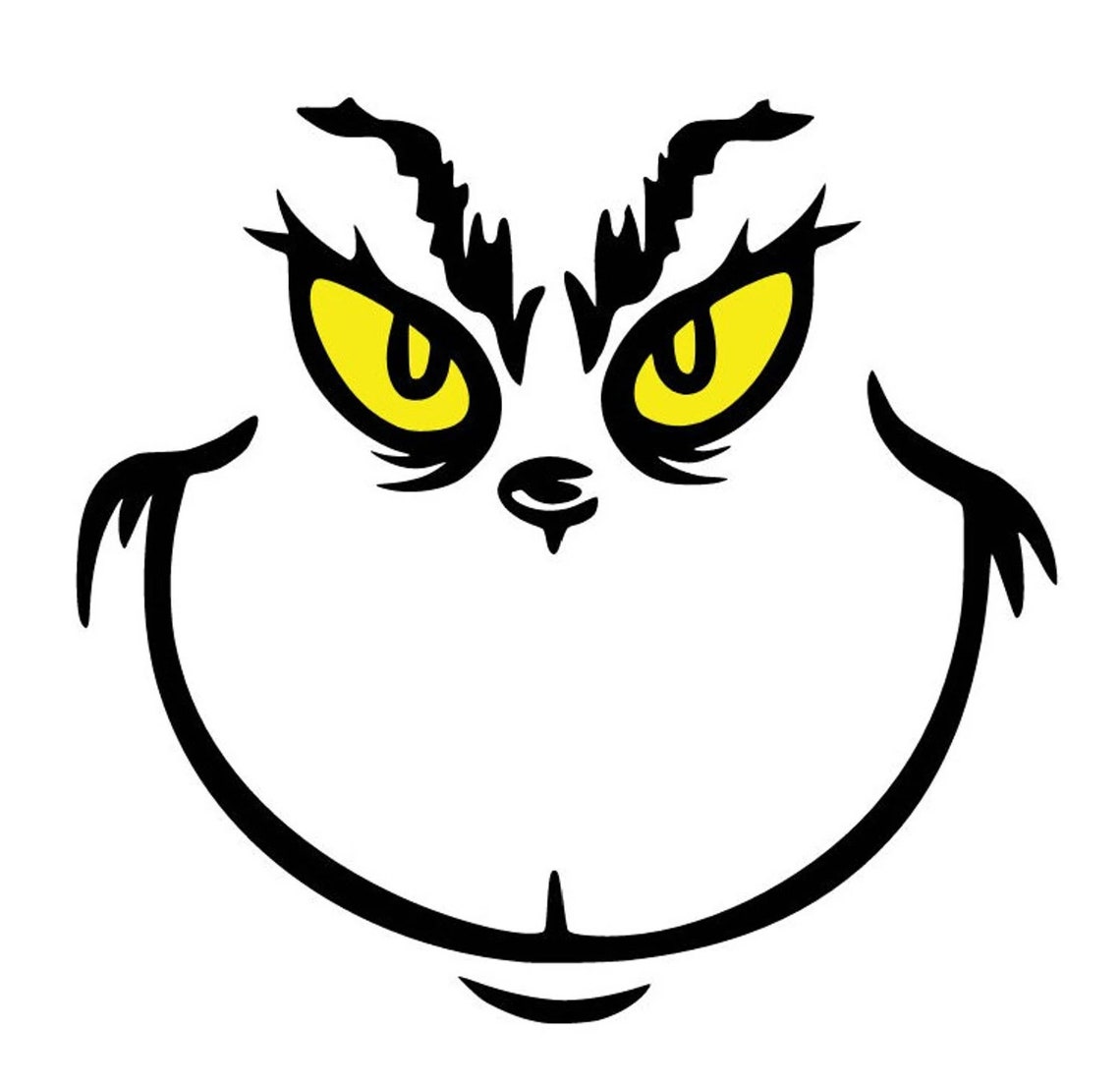 Smiling Grinch Face - Etsy