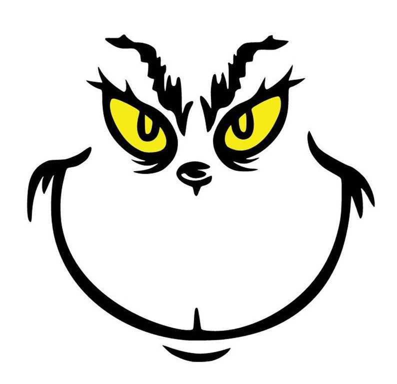 Smiling Grinch Face - Etsy