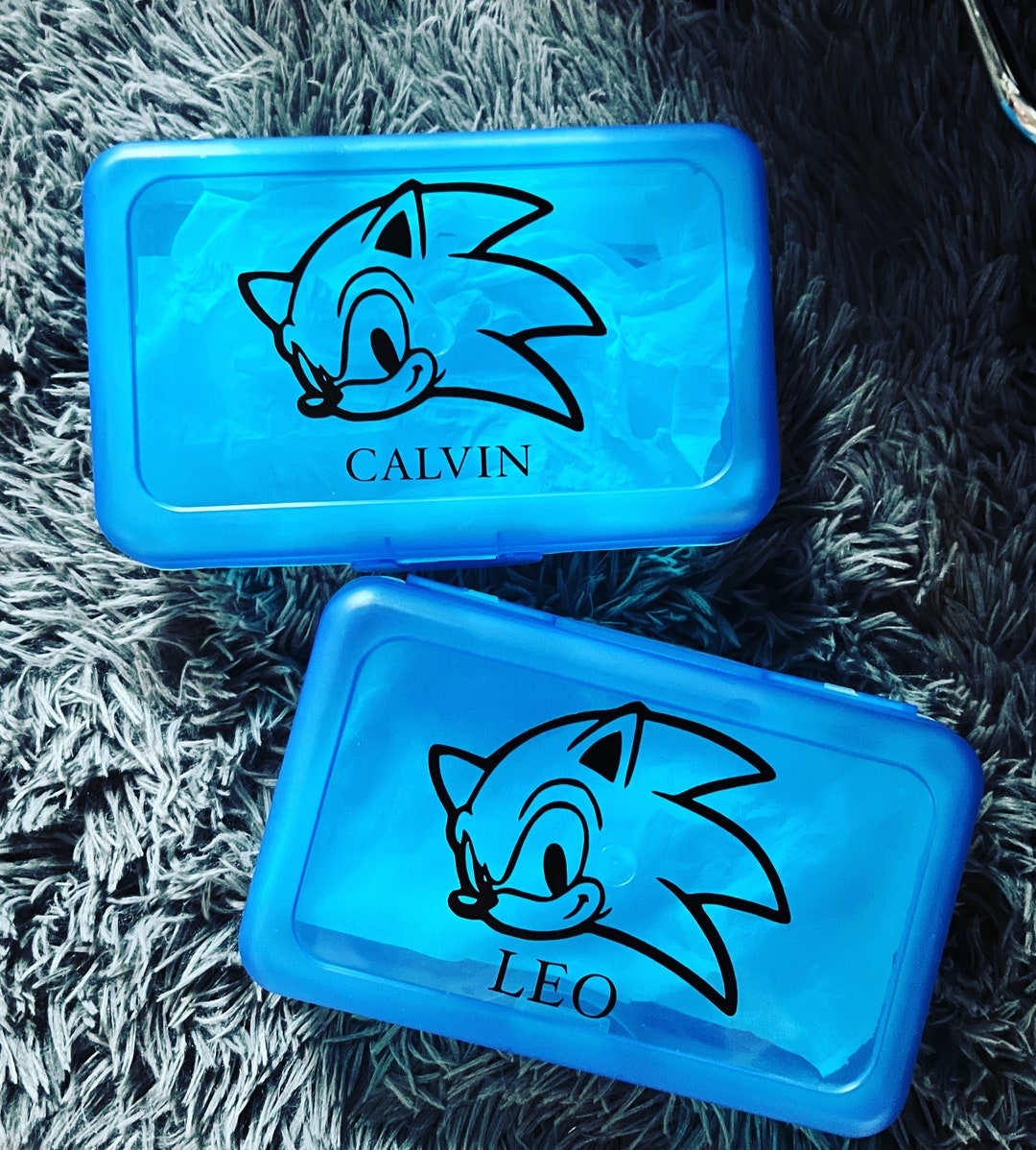 Personalized Pencil Box, Back to School Supplies, Sonic the Hedgehog ...