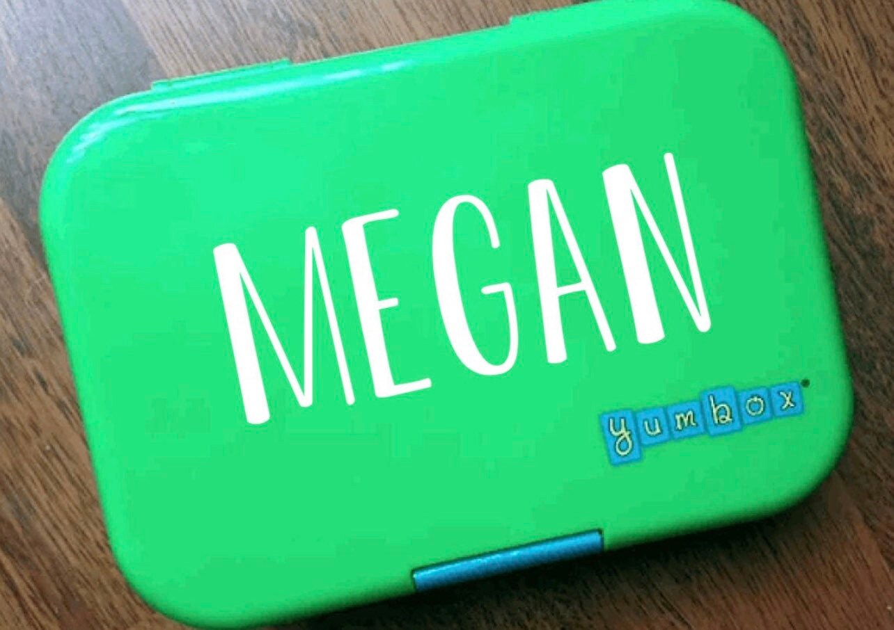 Lunchbox Decal Name Decal Yumbox Bentgo Box Lunch Box - Etsy