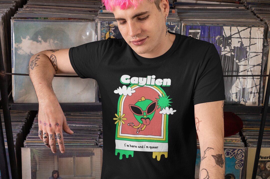 Gaylien I'm Here and I'm Queer Funny and Fun Gay Alien Character ...