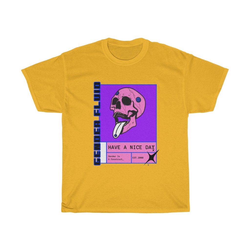 Gender Fluid Flag Colors Genderfluid Graphic Tee - Etsy