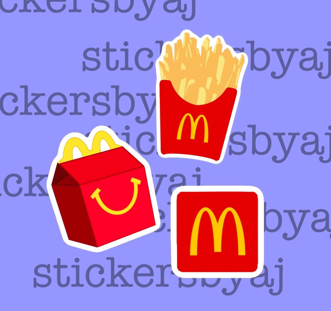 McDonalds Sticker Pack Happy Meal McDonalds Sticker Pack | Etsy