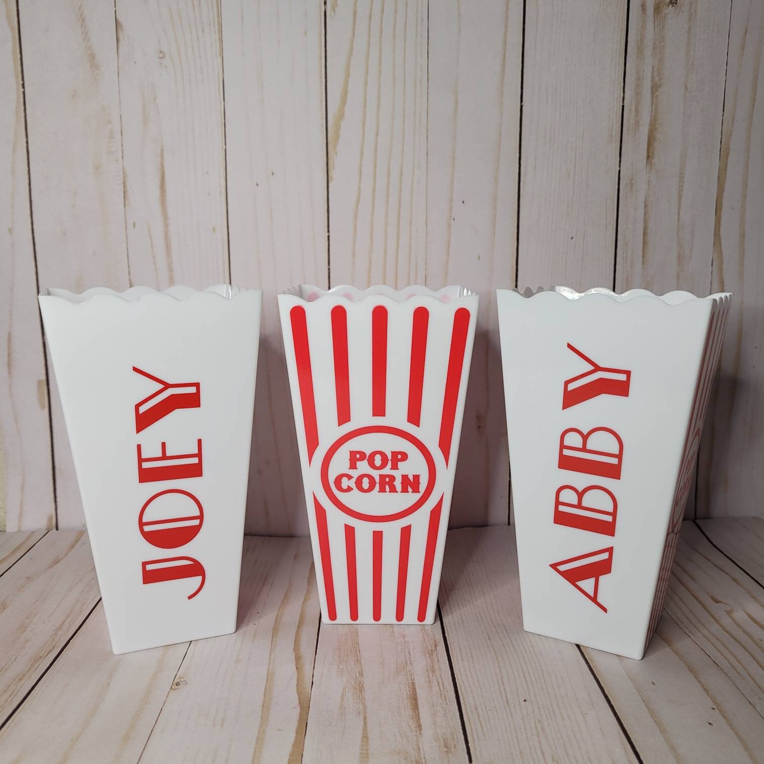 Personalized Popcorn Bucket Movie Night Party Favors Ts Etsy