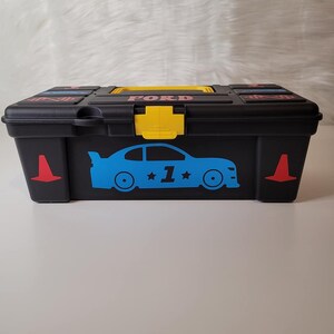 Personalized Tool Box, Car Theme, Personalized Christmas Gift, Birthday ...