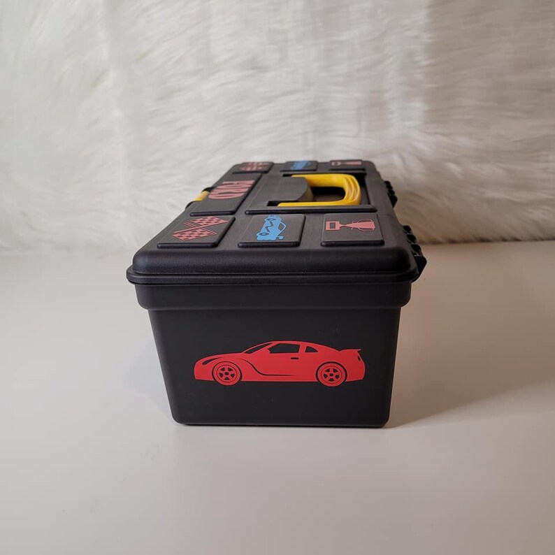 Personalized Tool Box, Car Theme, Personalized Christmas Gift, Birthday ...