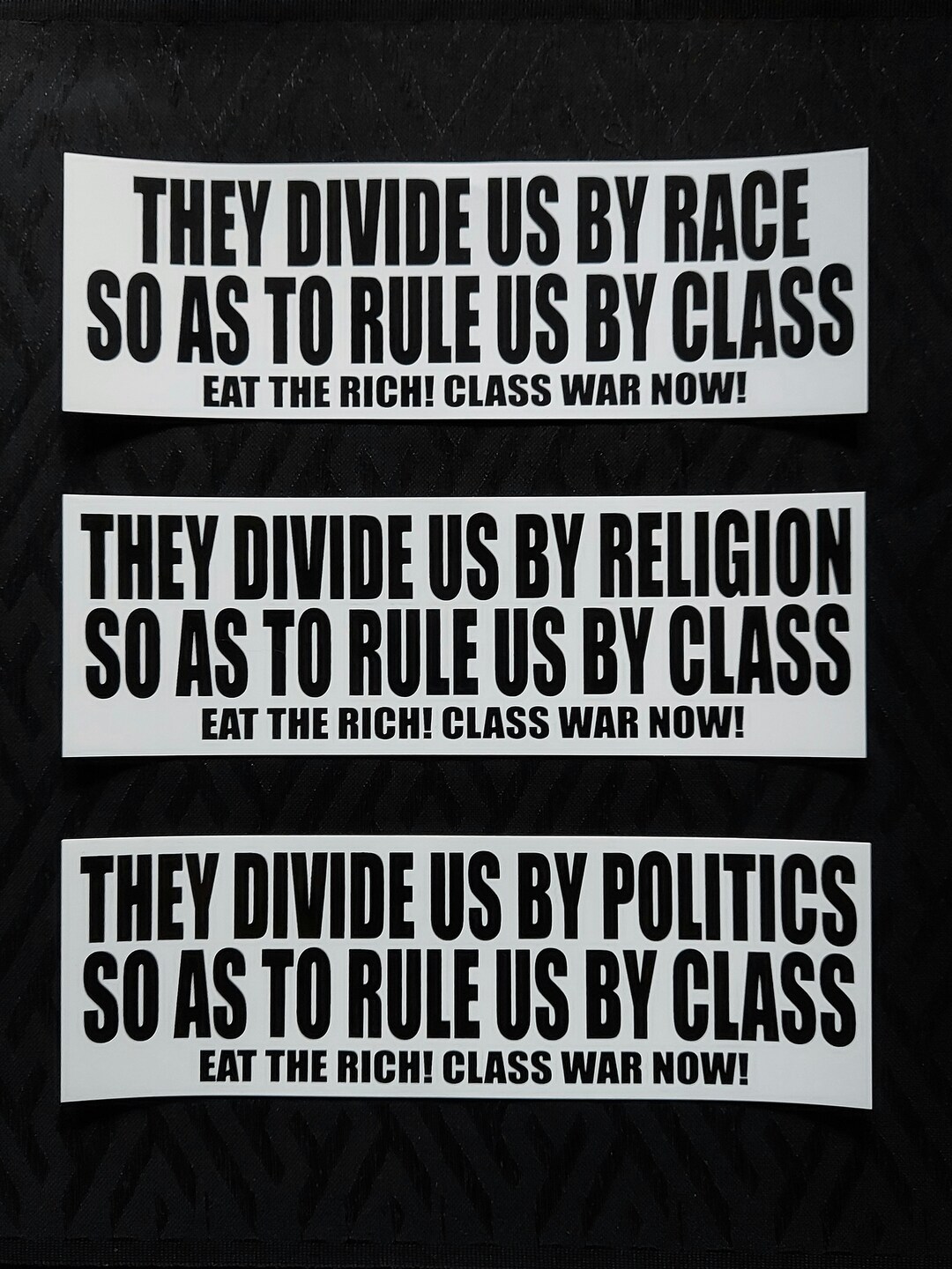They Divide Us so as to Rule Us Bumper Sticker 3-pack - Etsy