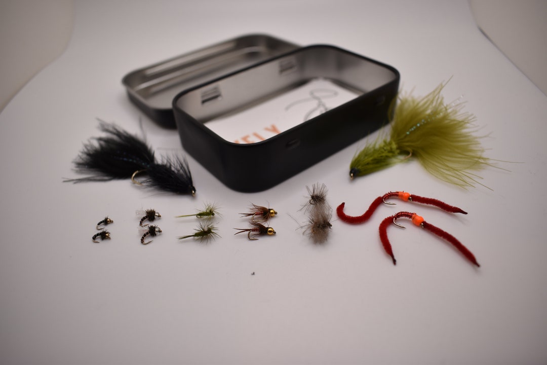 Hand Tied Fly Fishing Box Assorted Trout Fishing Flies Perfect for ...