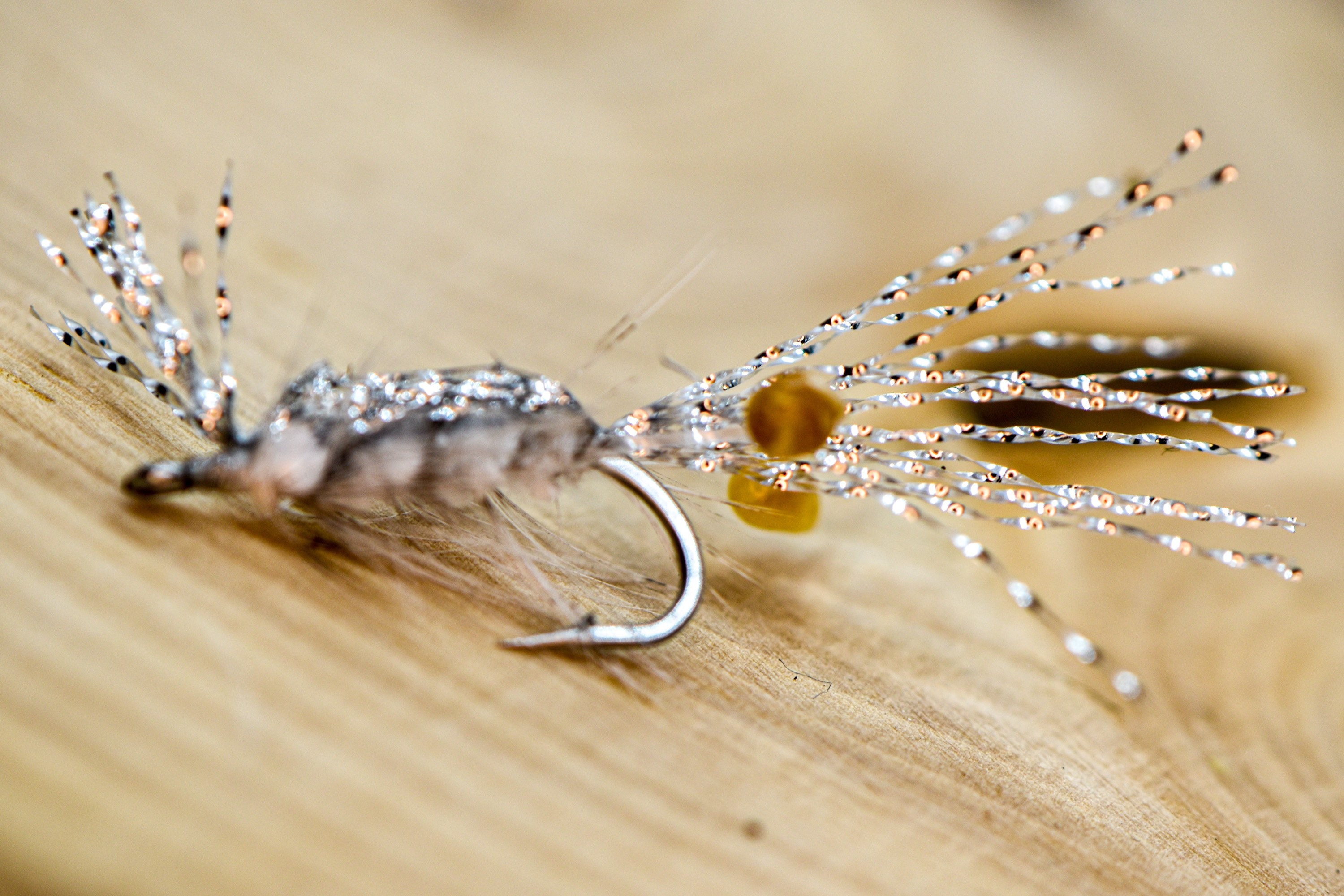 Sparkly Shrimp Fly Fishing Flies: Saltwater Assortment, Size 6 (5 Pack ...