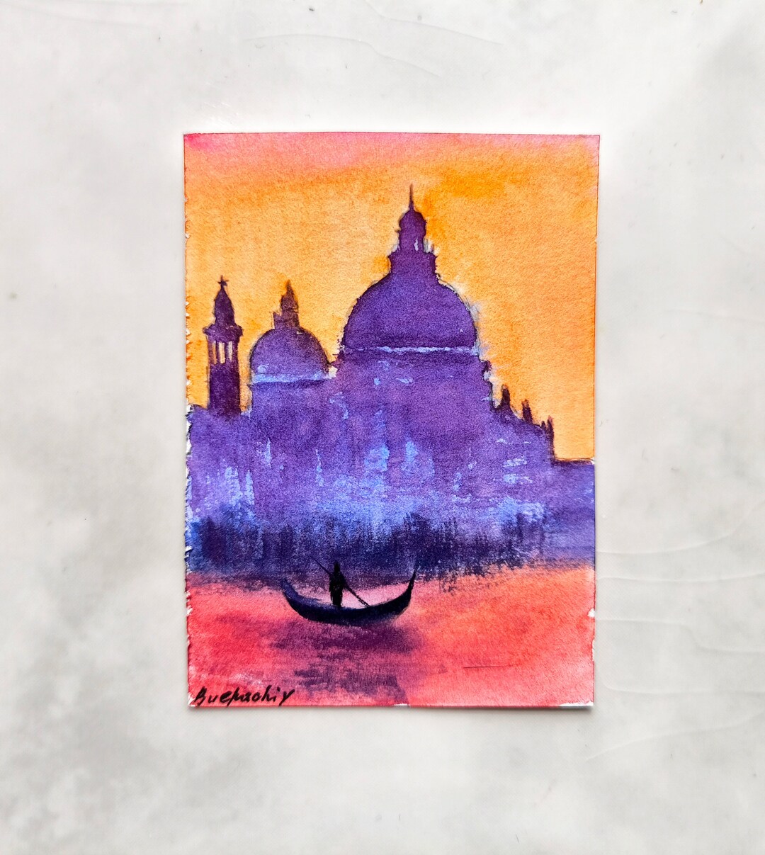 ACEO Original Art ACEO Cards Aceo Watercolor Art Venice Painting ACEO ...