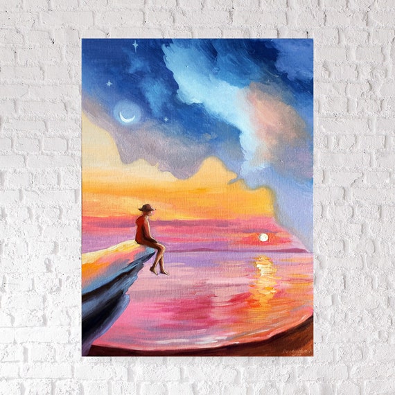 Surreal Art Original Surrealism Painting Fancy Surreal Oil | Etsy