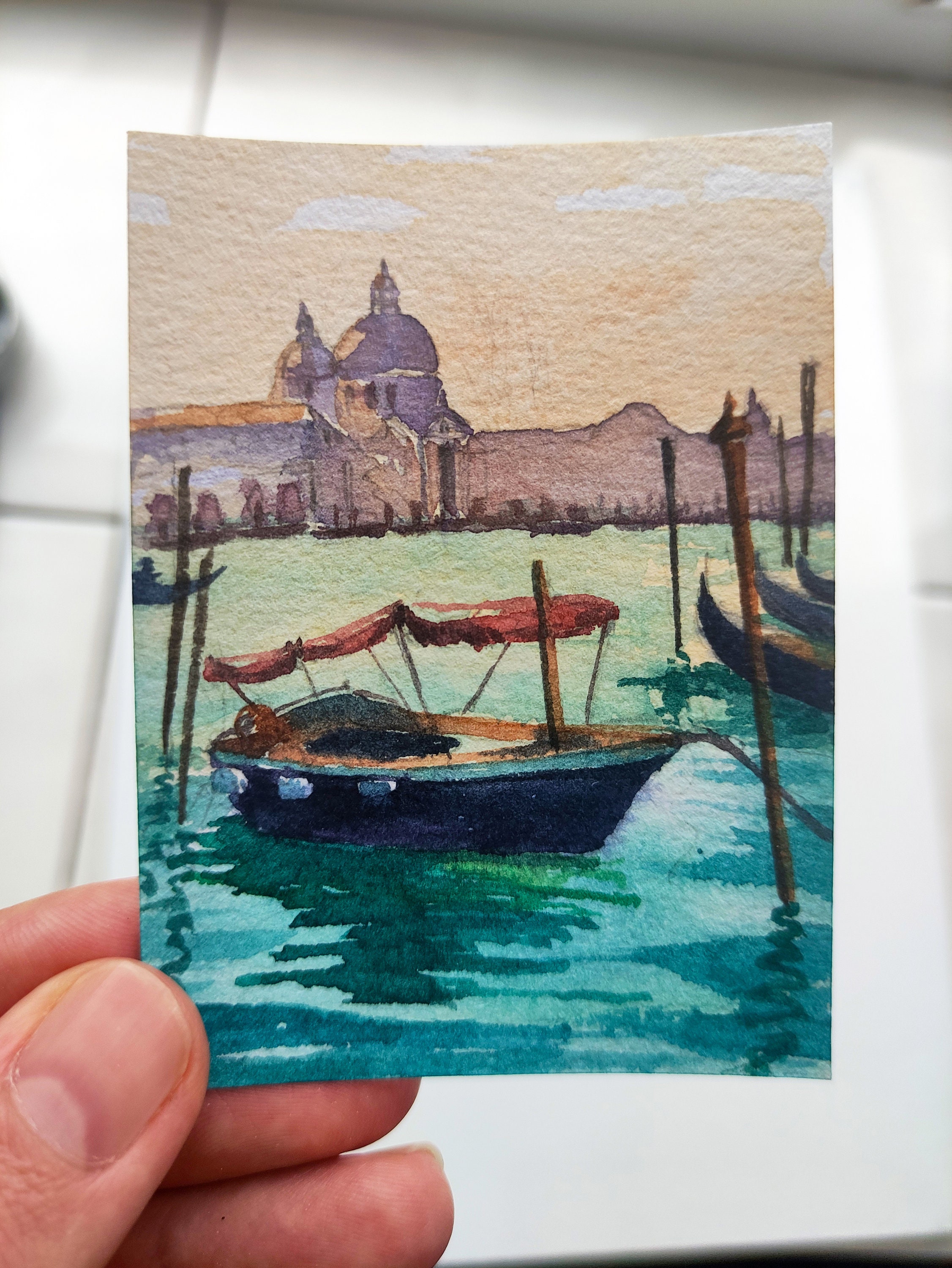 Aceo Original Painting Aceo Watercolor Cards Aceo Landscape Watercolor ...