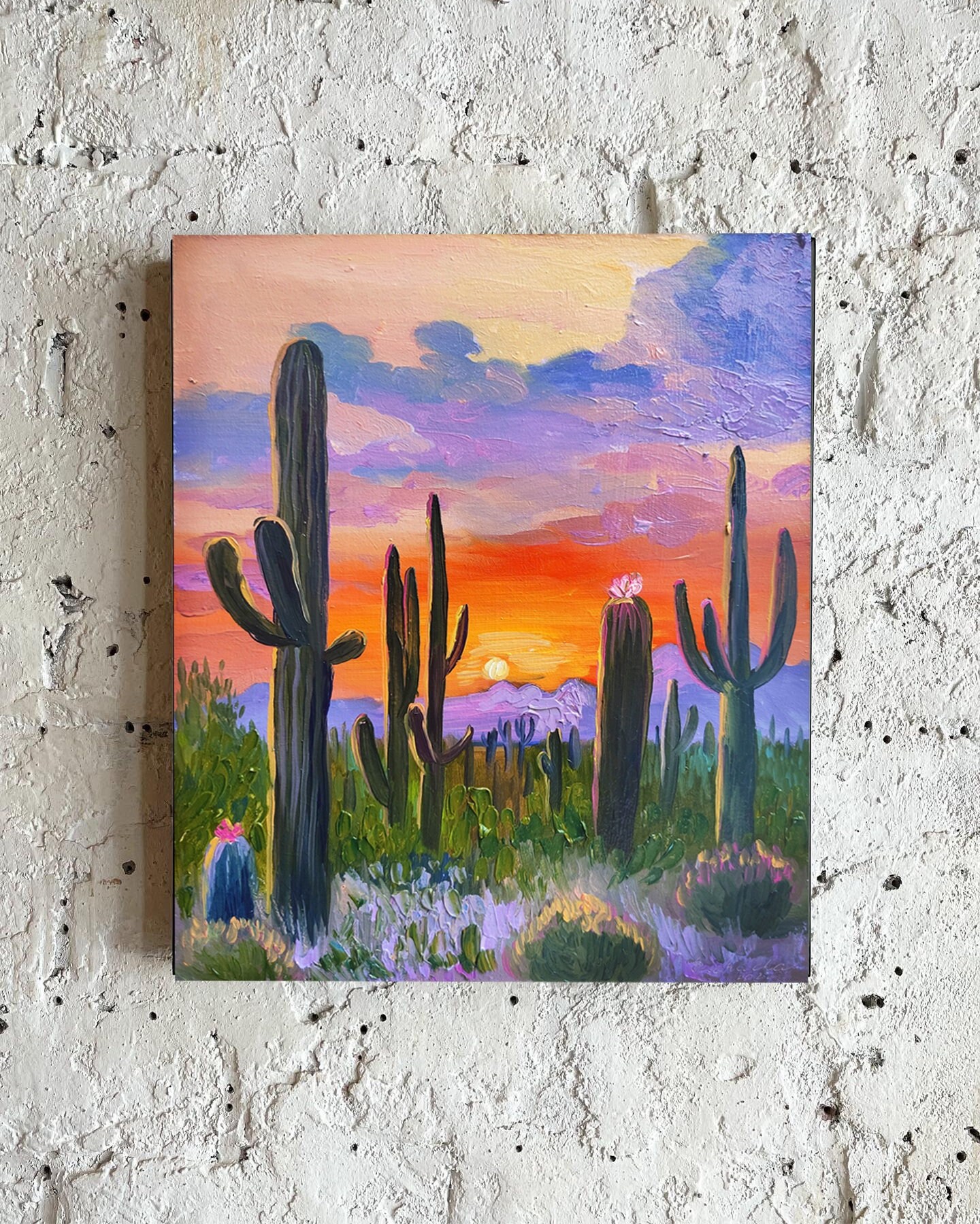 Desert Cactus Painting