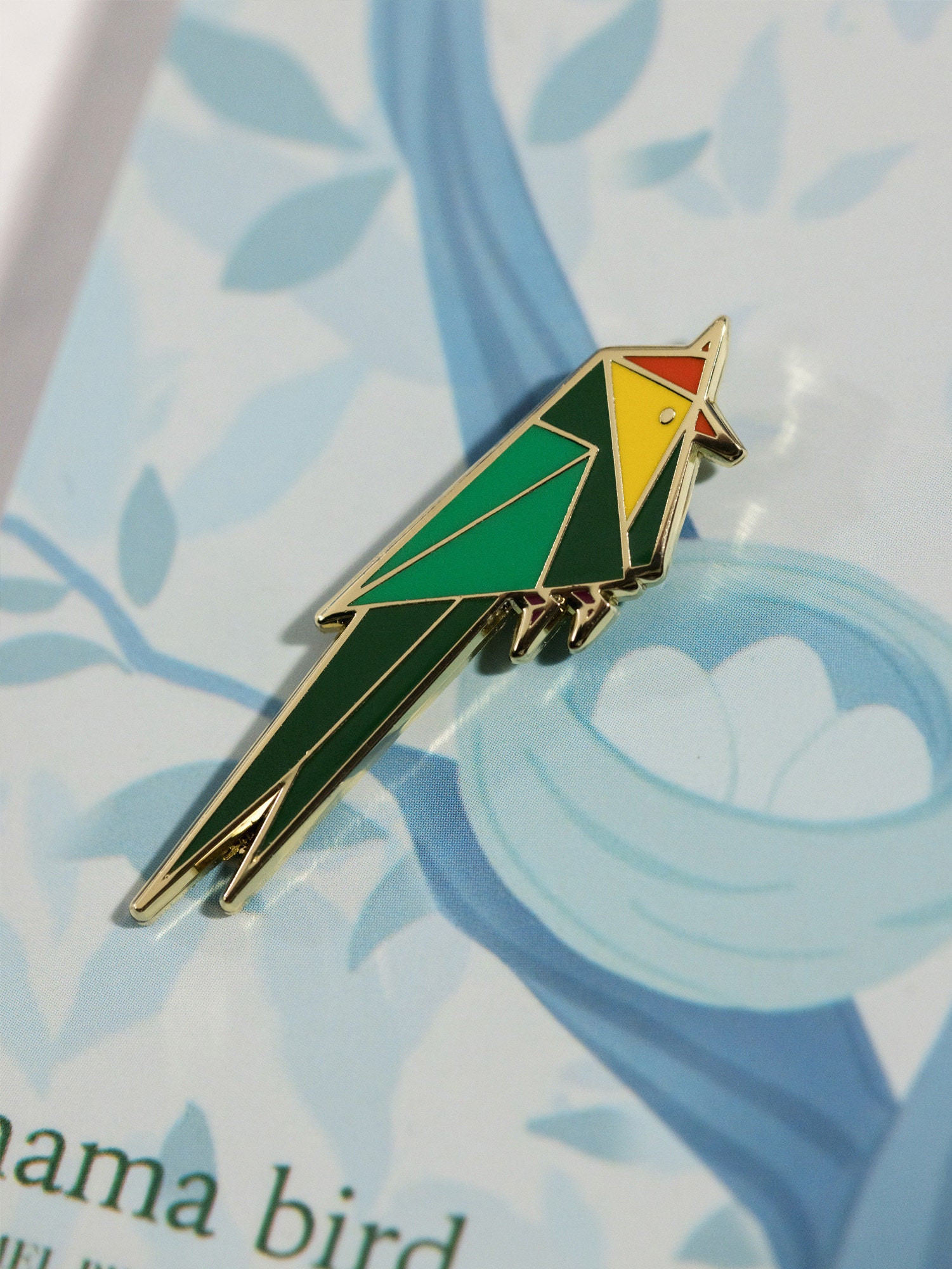 Origami Bird- Mama Bird- Enamel Pin - Etsy