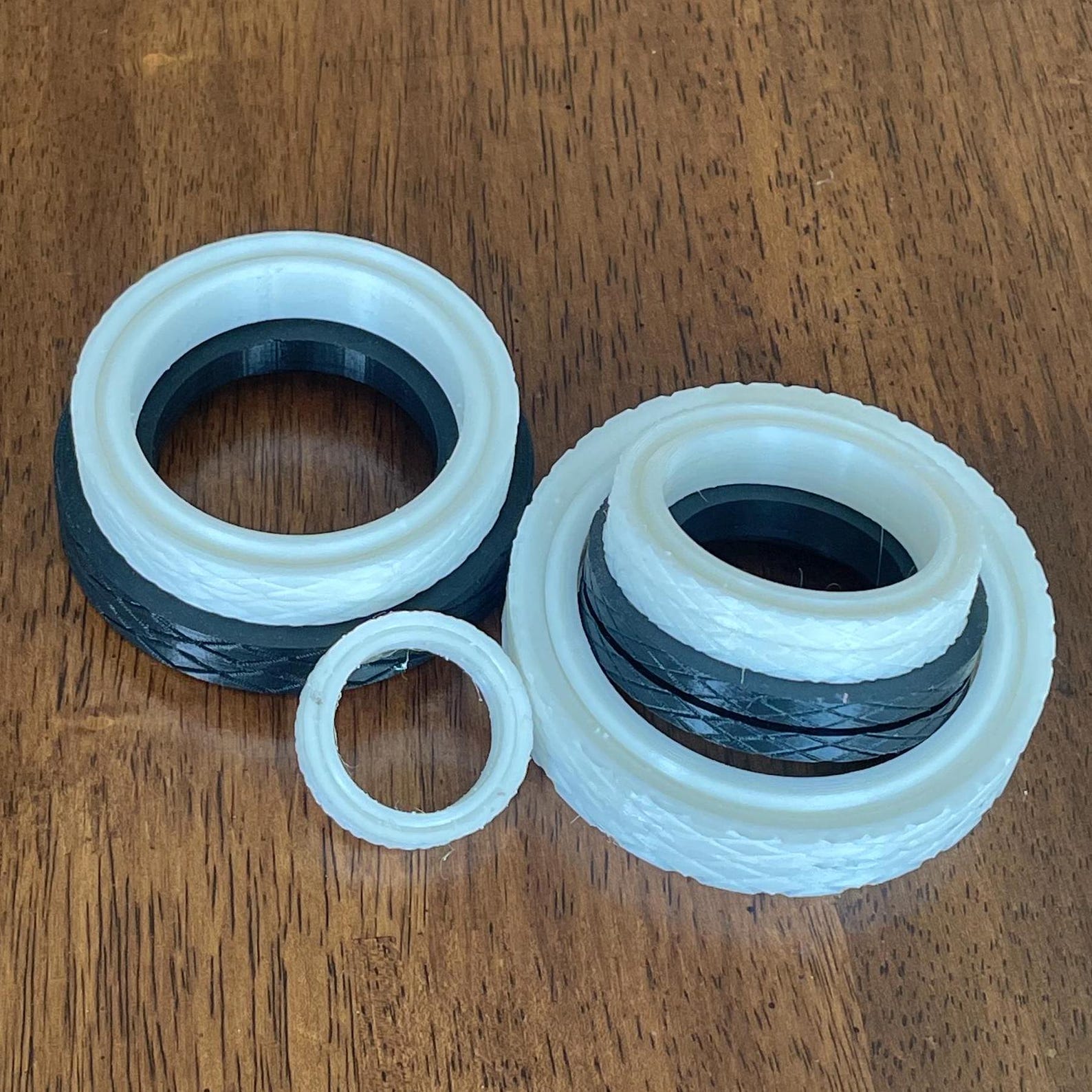 Woodturning Threaded Inserts – Plastic Threaded Ring Sets for Urns ...