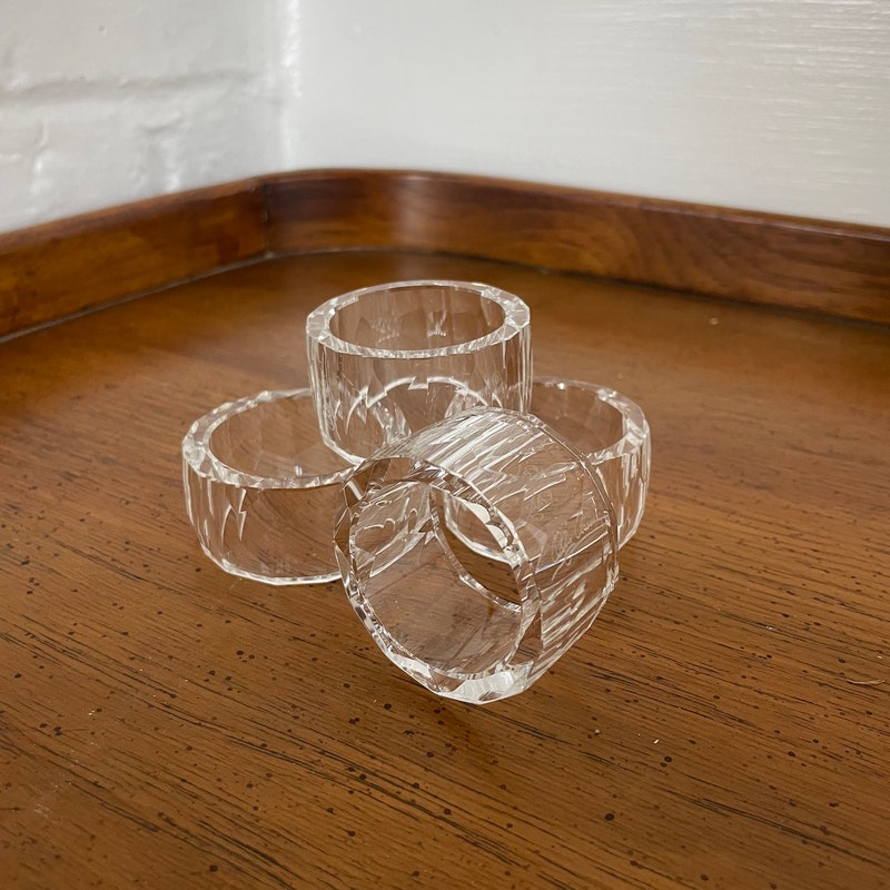 Crystal Napkin Rings - Etsy