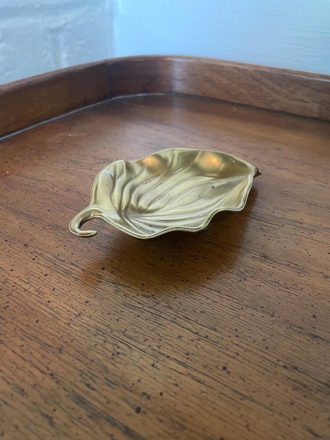 Small Vintage Footed Leaf Tray / Catch All Dish - Etsy