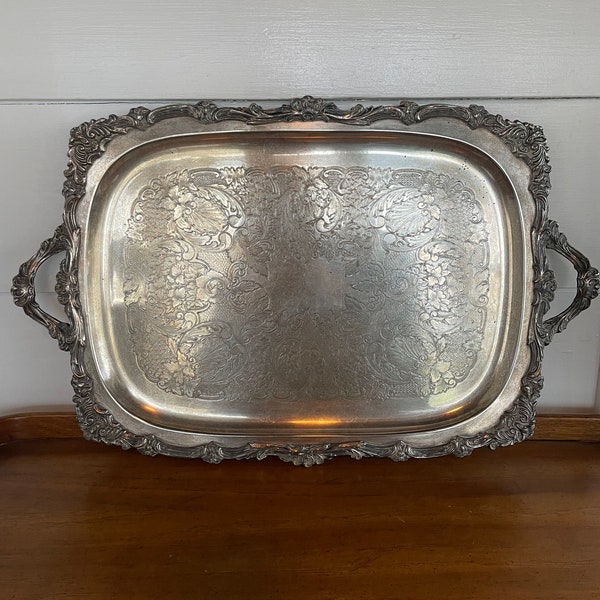 Heavy Silver Tray - Etsy