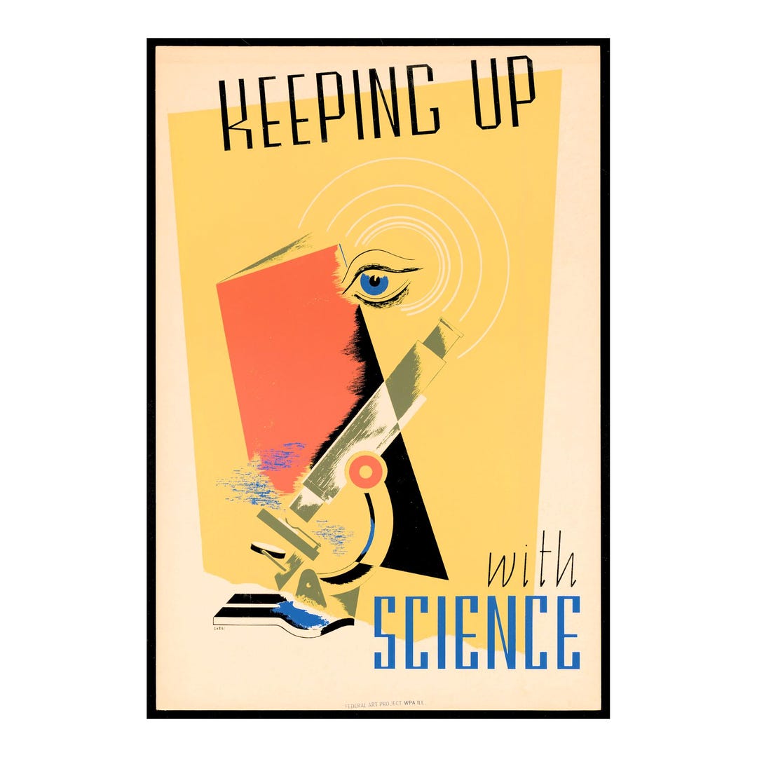 Digital Print, 8by10, Hi-res, "vintage WPA Posters", "keeping up With ...