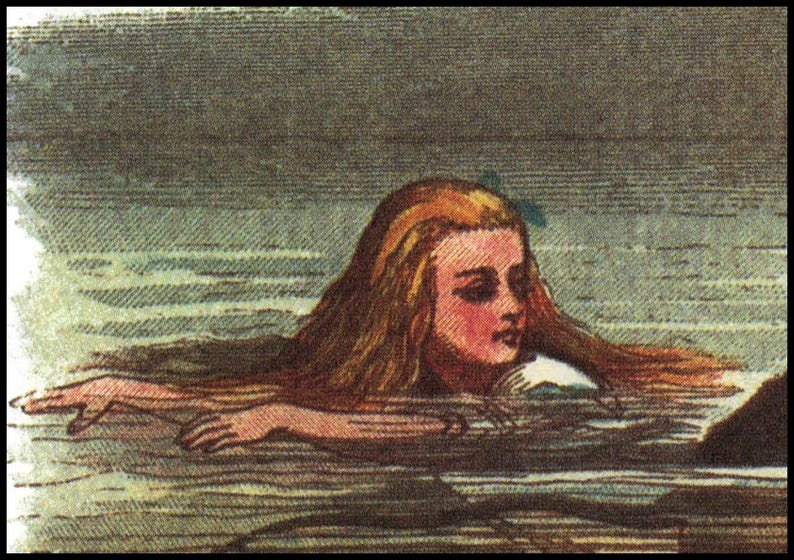 Digital Print, Alice in Wonderland, Lewis Carroll, 8 by 10, John ...