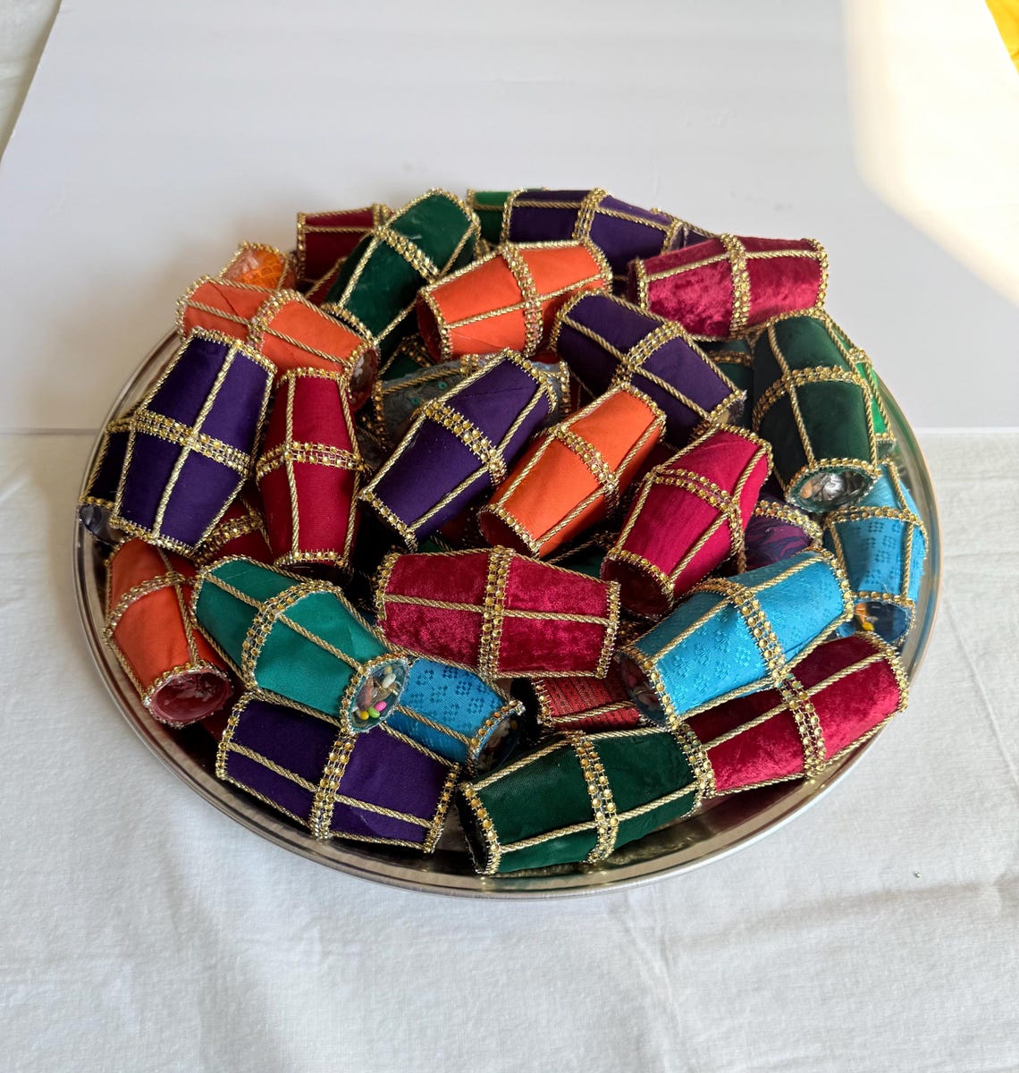 Pre-filled Mehndi Dholki Favors for Mehndi / Dholki. Pre-filled With ...