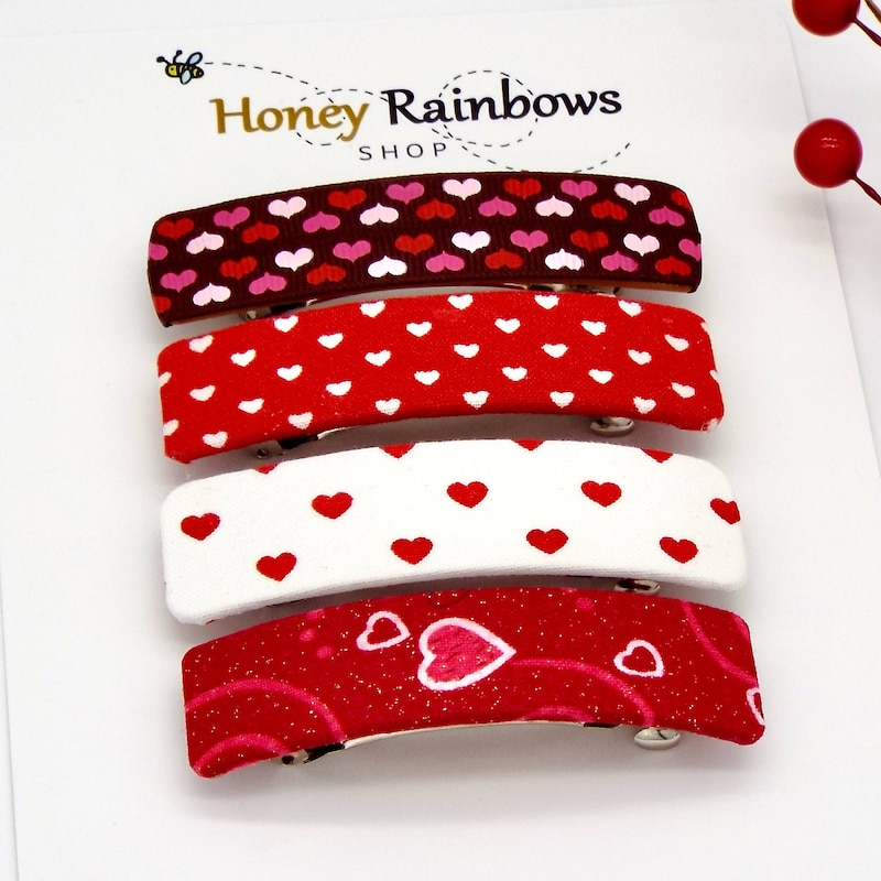 Heart Barrette - Etsy