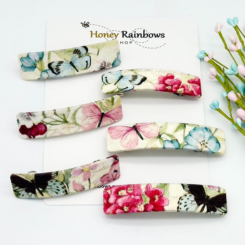 Butterfly Hair Barrette - Etsy