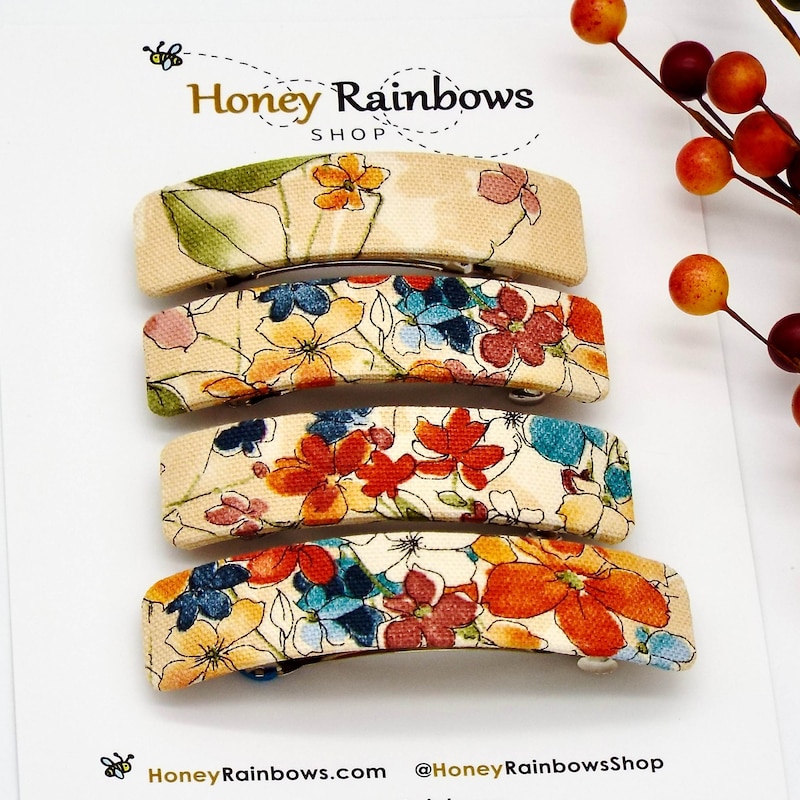 Yellow, Small Barrettes - Etsy