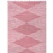 Cotton Rag Rug for Home Decor, Pink Kilim Rug for Living Room, Chindi ...