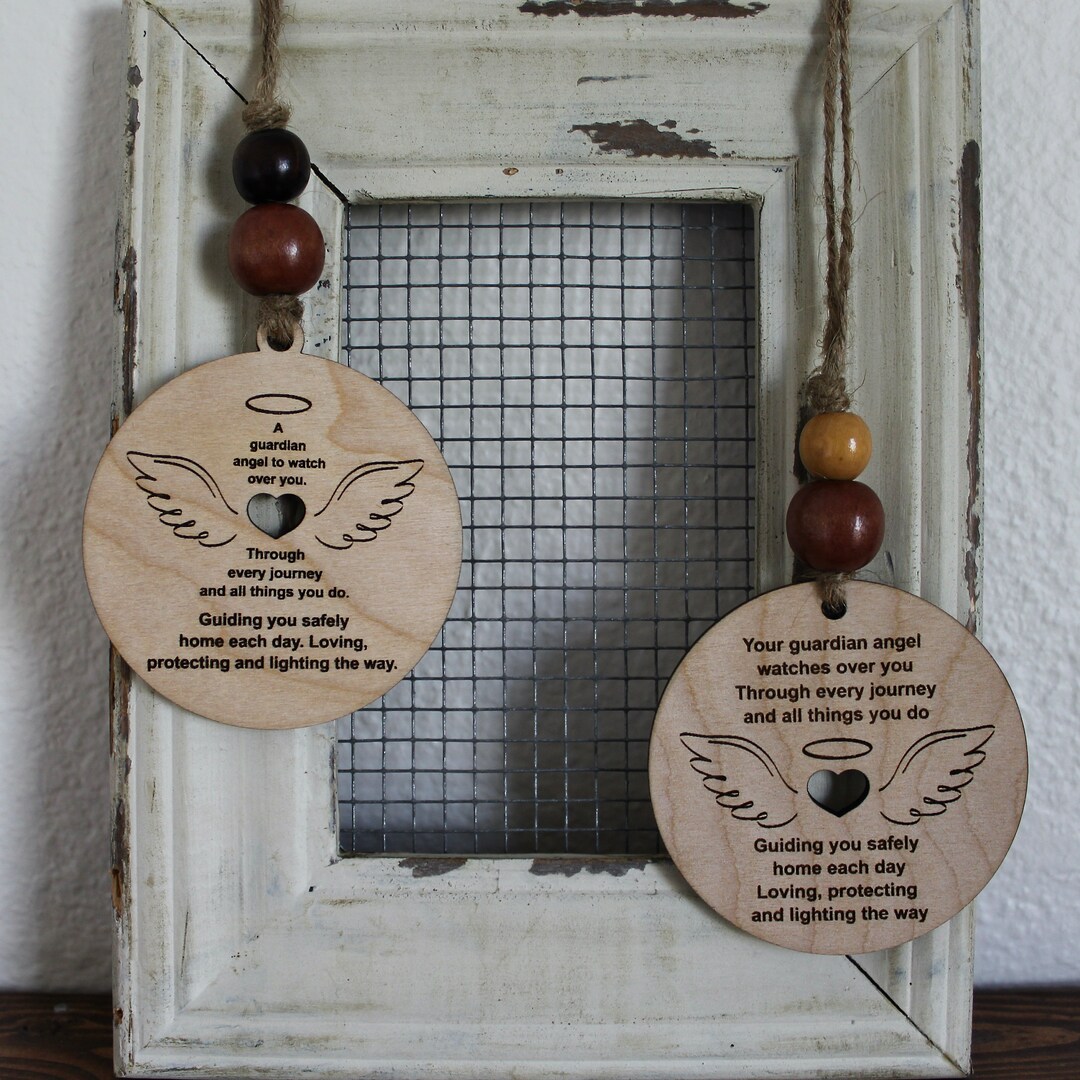 Guardian Angel, Car Charm, Rear View Mirror, Angel Wings, Religious ...