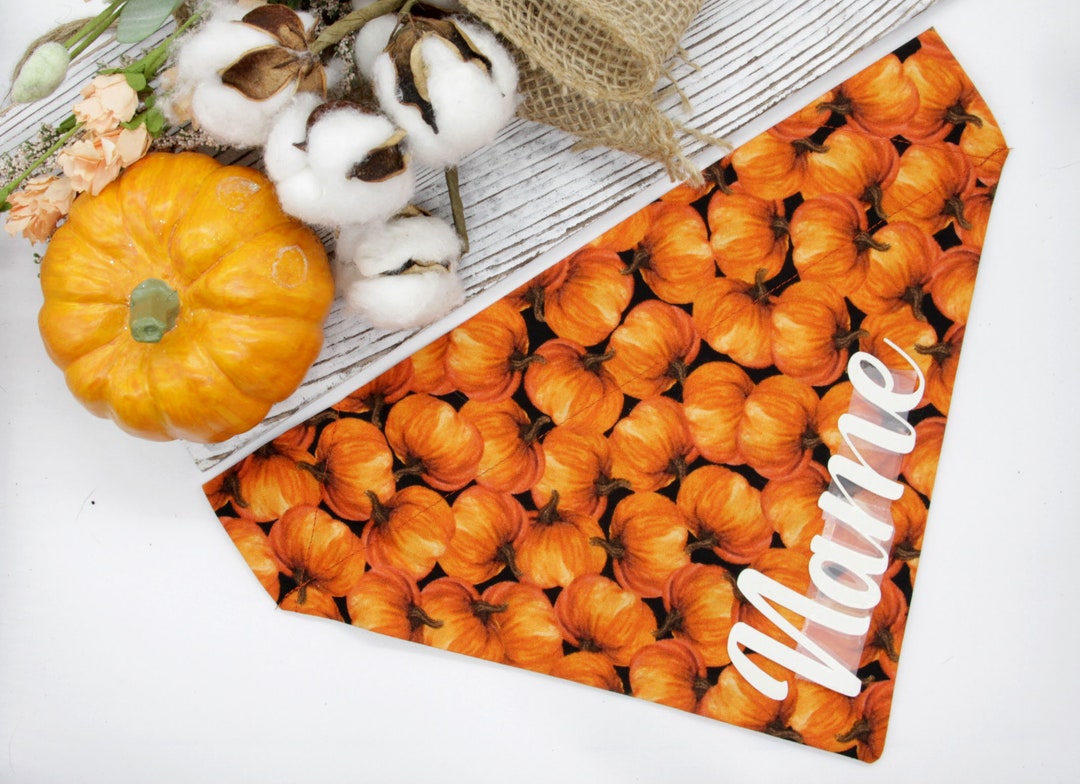 Fall Dog Bandana, Pumpkin Dog Bandana, Thanksgiving Dog Bandana ...