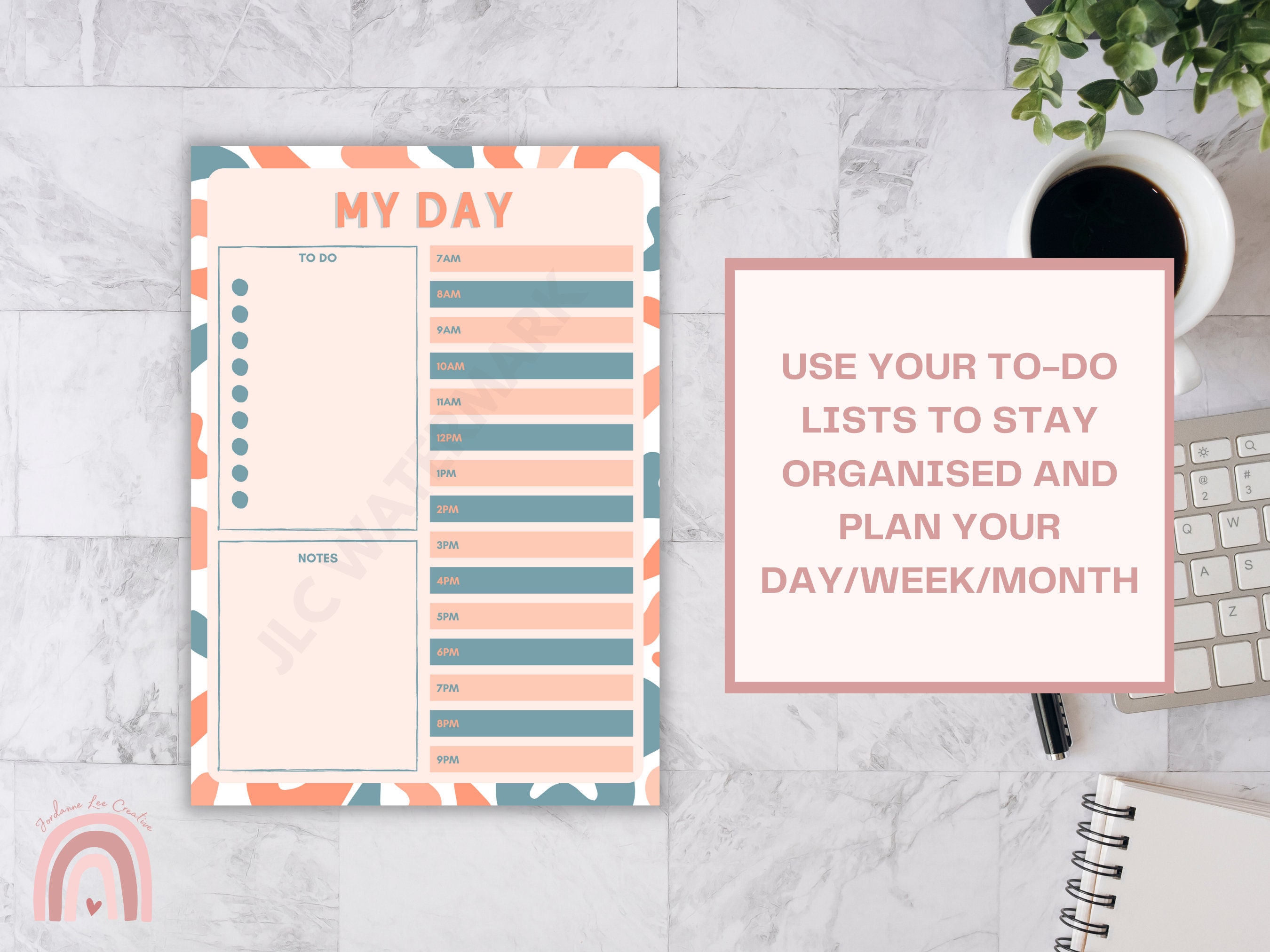 Weekly and Daily to Do Lists Daily, Weekly To-do PDF Planner to Do List ...