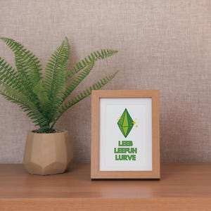 Sims 4 Inspired Wall Art Digital Download | the Sims Print | Simlish ...
