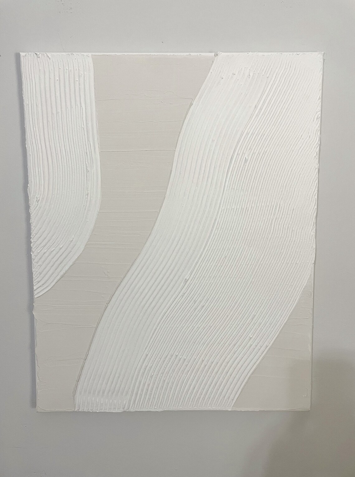 White Texture Canvas Painting / Spackle Art / Abstract Texture - Etsy