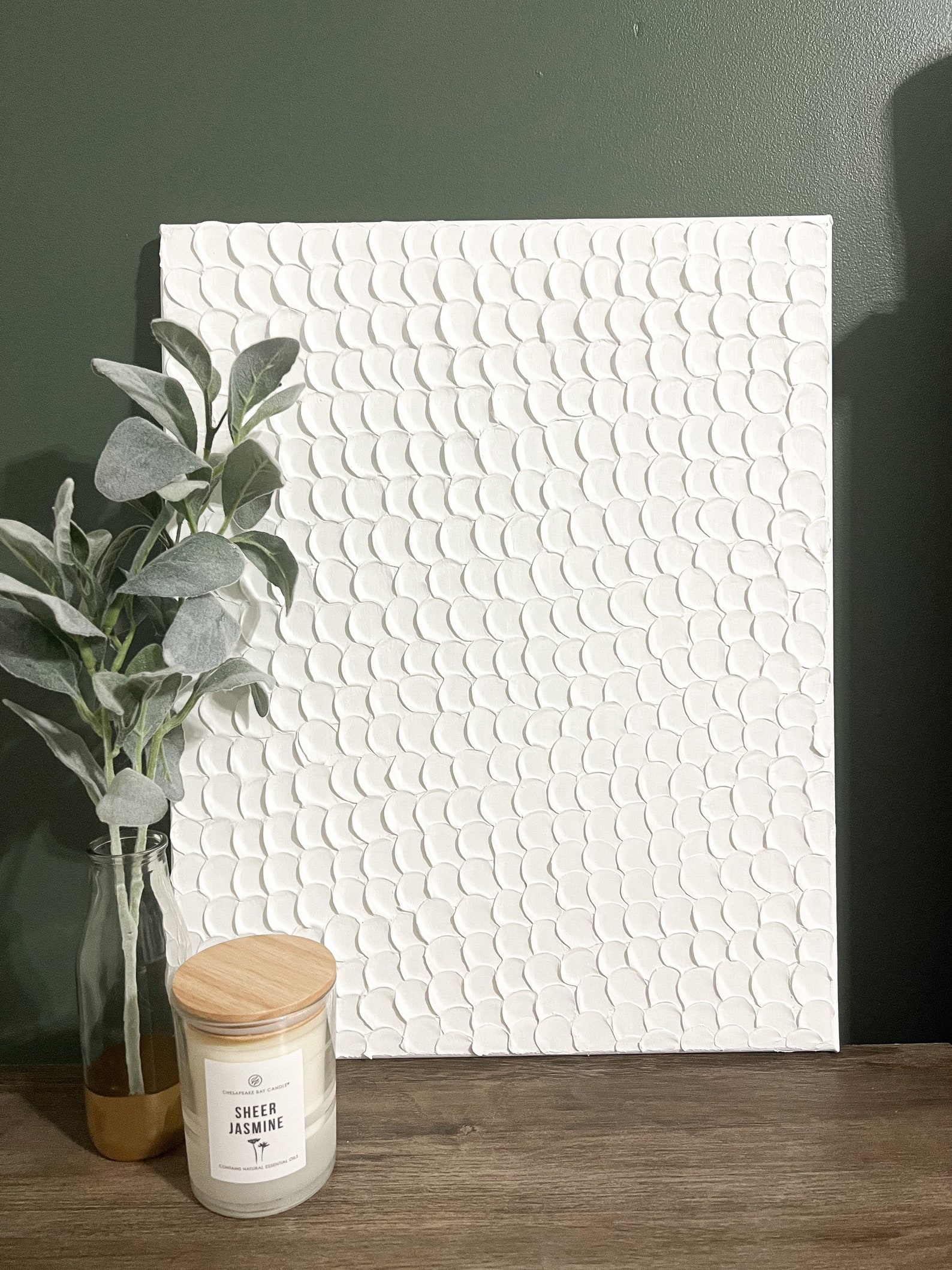 White Texture Canvas Painting / Spackle Art / Abstract Texture - Etsy