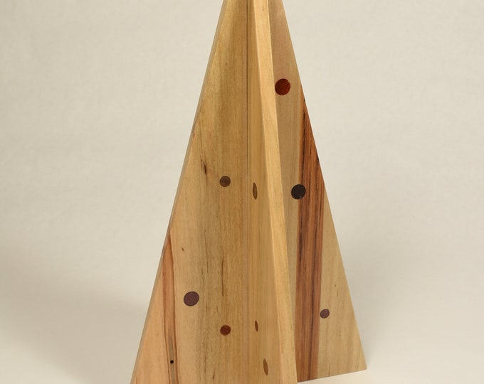 Four Plywood Evergreen Trees, Stand-up Interlocking Wooden Decor for ...