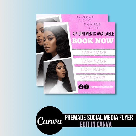 DIY Eyelashes Flyer Diy Lashes Tech Flyer New Arrival Flyer - Etsy