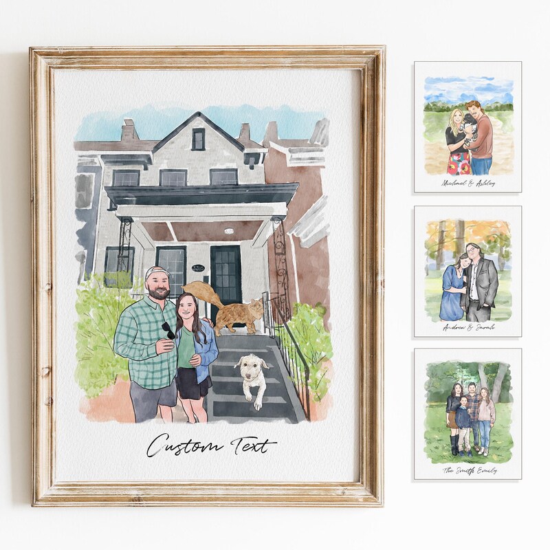 Family Portrait Watercolor - Etsy