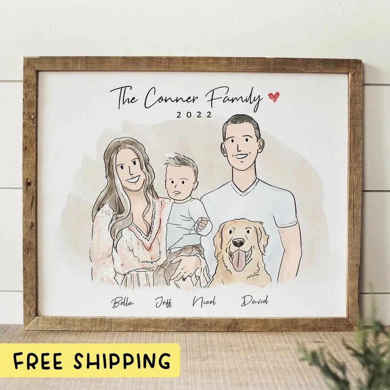 Custom Family Portrait - Etsy