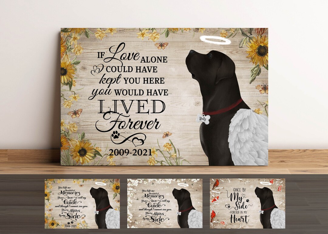 Labradoodle Memorial Canvas, Labradoodle Loss, Labradoodle Bereavement ...