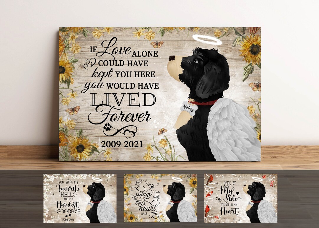 Doodle Memorial Canvas, Custom Art, Doodle Bereavement, Doodle Sympathy ...
