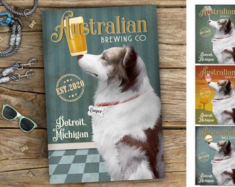 Custom AUSSIE Australian Shepherd Dog POSTER PRINT - Etsy