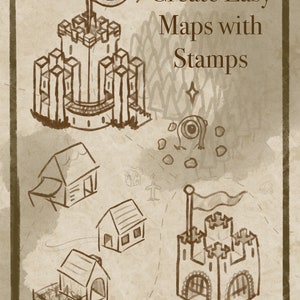 35 Fantasy Map Icons Stamps & Brushes | Procreate Download | - Etsy