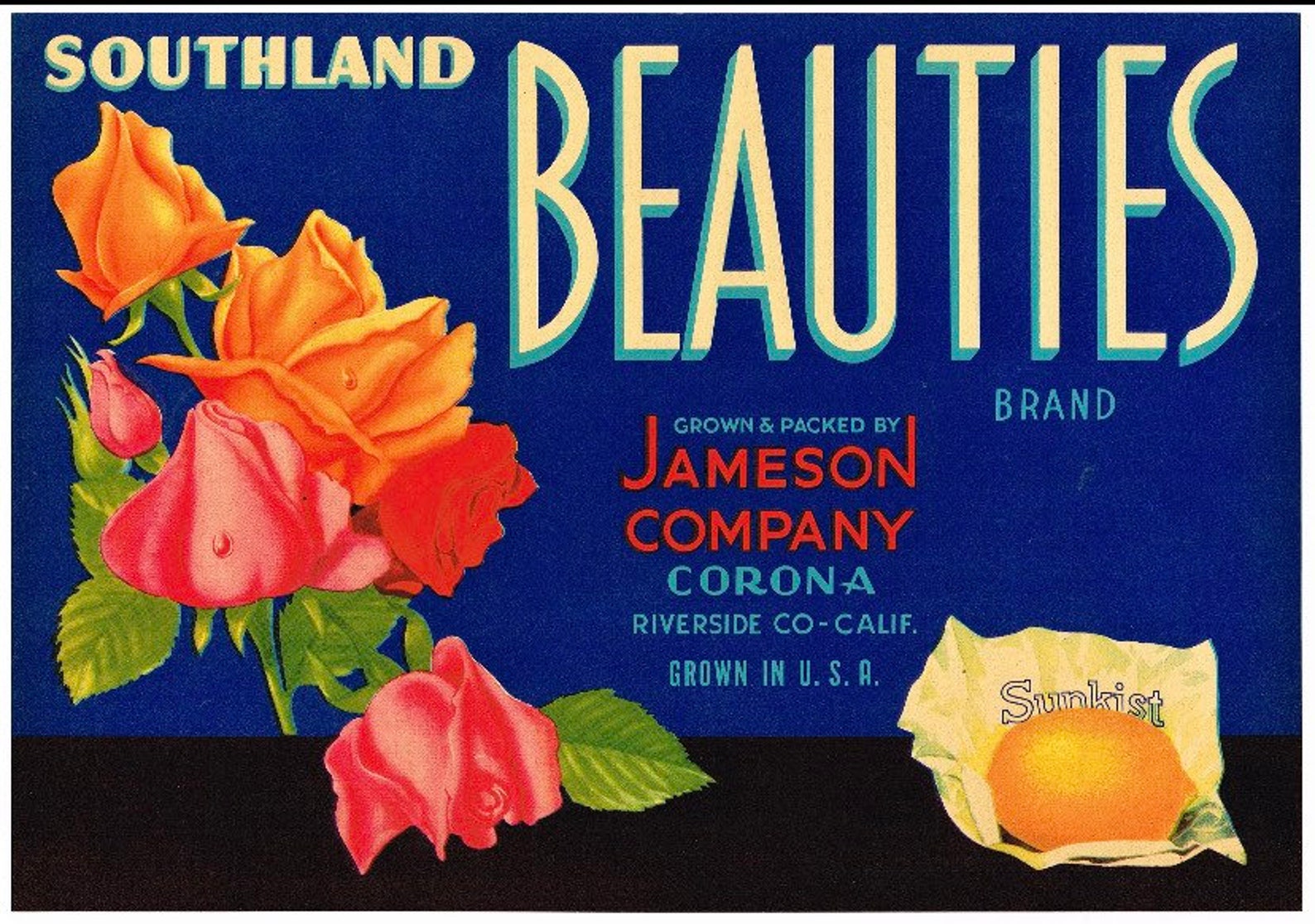 Original Vintage Crate Label 1930s - Etsy