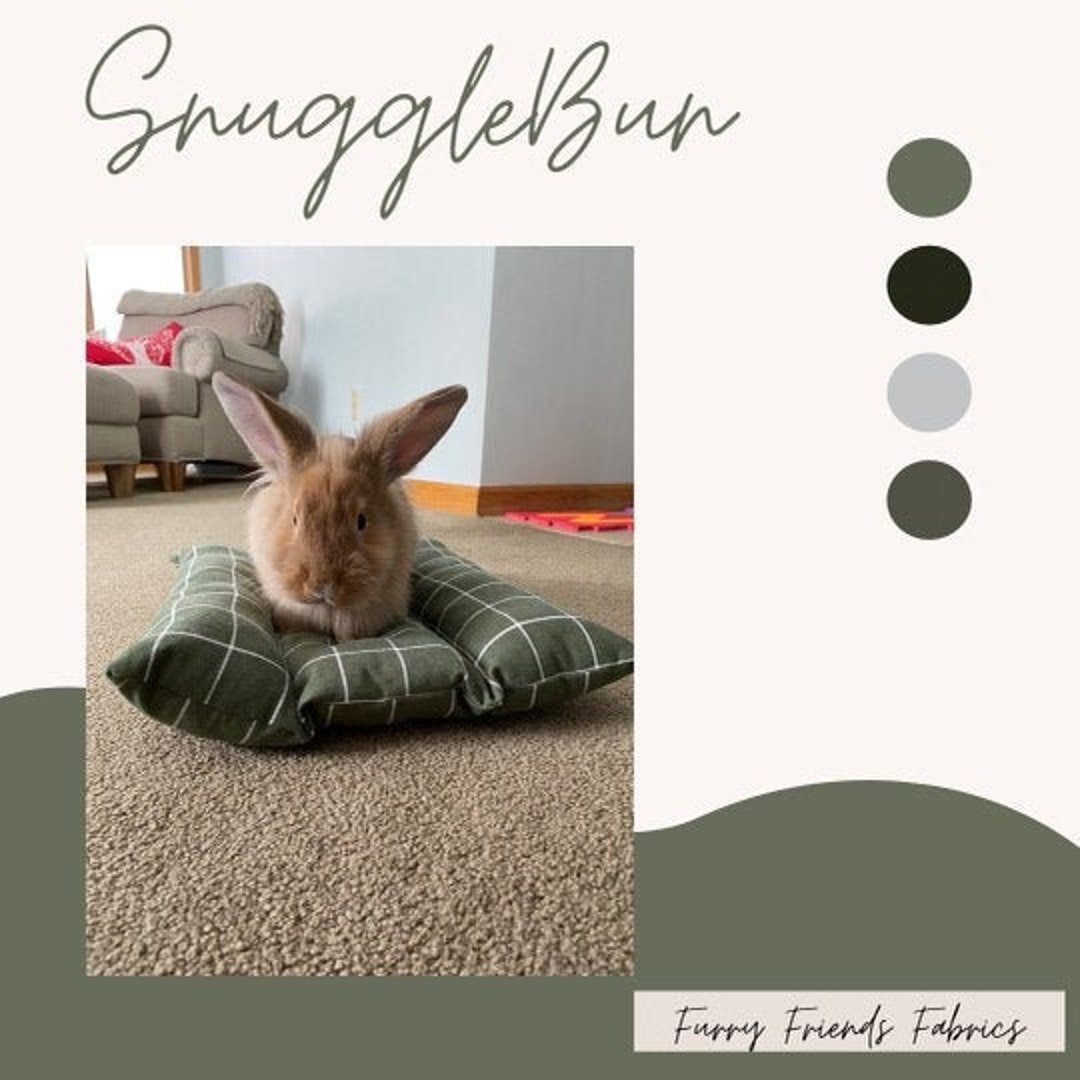 The Snuggle-bun - Flop Bed for Rabbits and Other Small Animals - Etsy