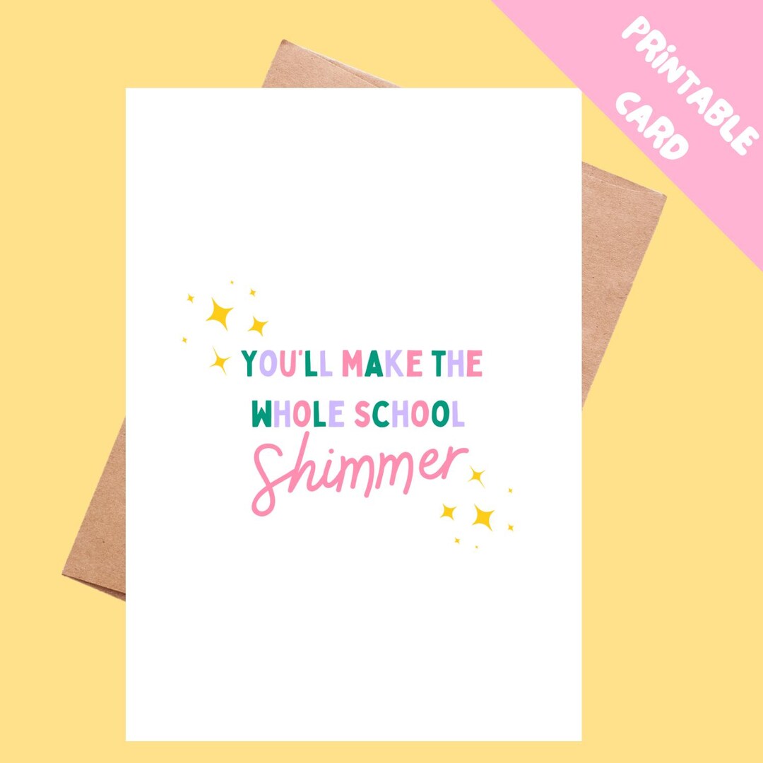 Back to School Card: Good Luck for Swifties, Students, Teachers (5x7 ...