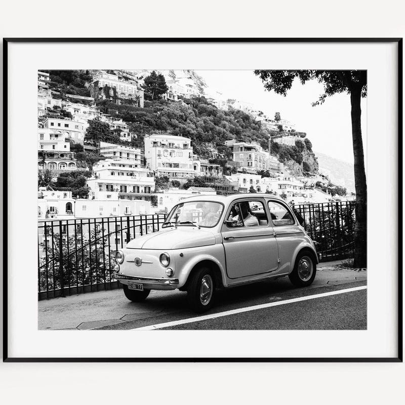 Black and White Car Poster - Etsy