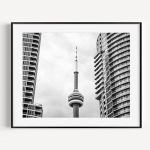 Toronto Skyline Poster CN Tower Print Ontario Canada - Etsy